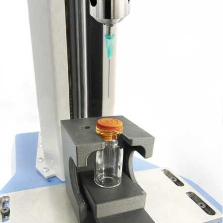 Sample bottle plug needle permeability residual sealing force and ...