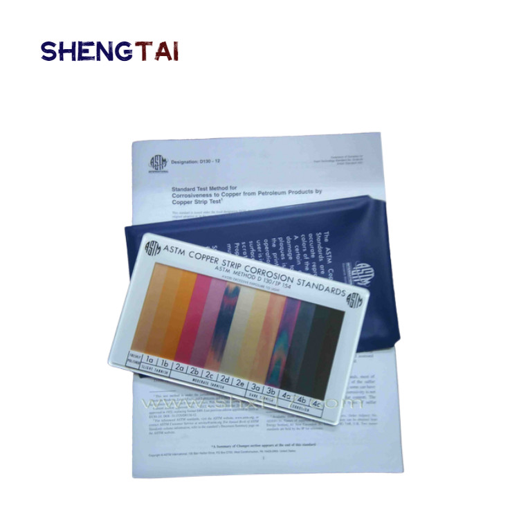 Copper strip corrosion test color comparison plate ASTM METHO D130 ...