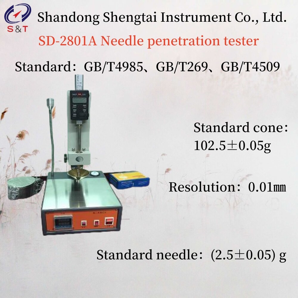 Resolution 0.01㎜ Oil Asphalt Cone Penetration Tester Standard Cone 102. ...