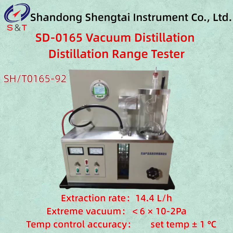 Set Temp ± 1℃ Vacuum Distillation Distillation Range Tester SH/T0165-92 ...