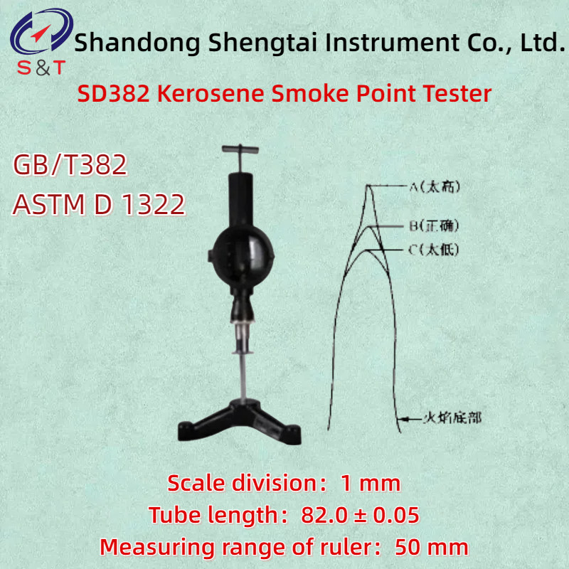 SD382 Kerosene Smoke Point Tester ASTM D1322 Tube Length 82.0 ± 0.05 ...
