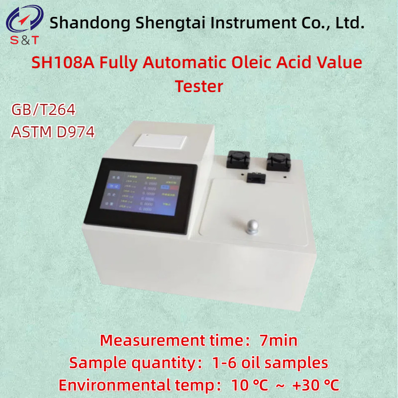Fully Automatic Oleic Acid Value Tester ASTM D974 1-6 Oil Samples ...