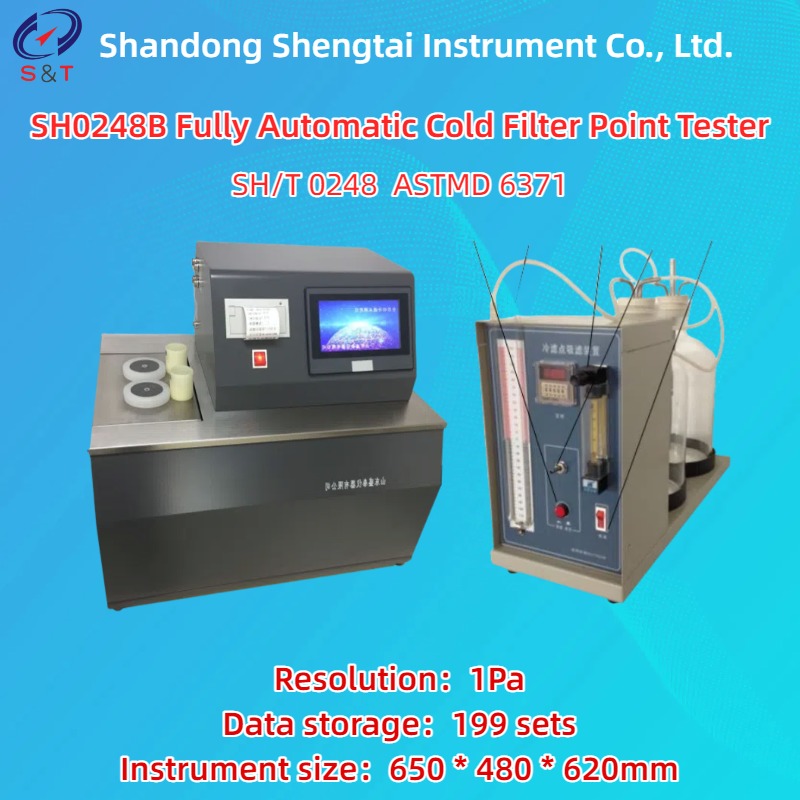 Double Hole Fully Automatic Cold Filter Point Tester 0 ～ 200.0KPa PT100 ...