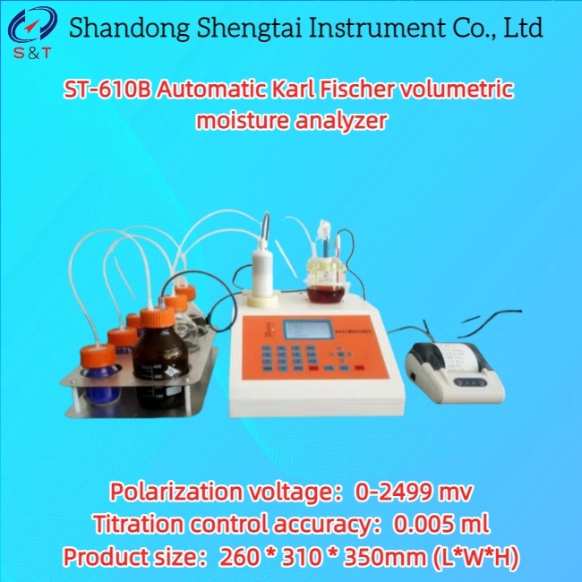 Automatic Karl Fischer Moisture Analyzer with 0.001%-100% Range and 0. ...