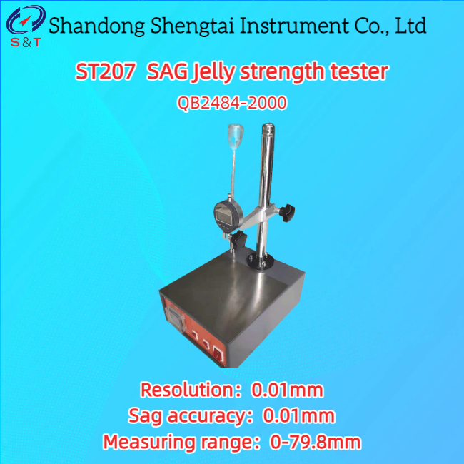 SAG Jelly Strength Tester Range 0-79.8mm Concave Method Digital Display ...